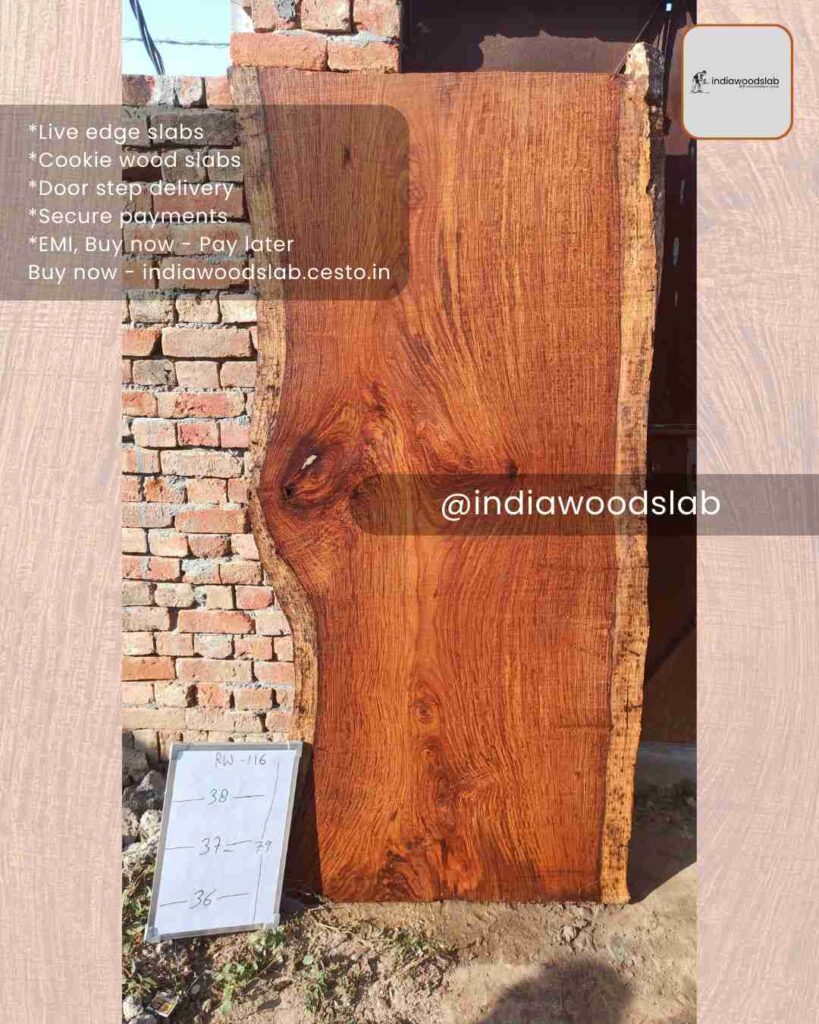 Live edge plank RW-116 - indiawoodslab.in